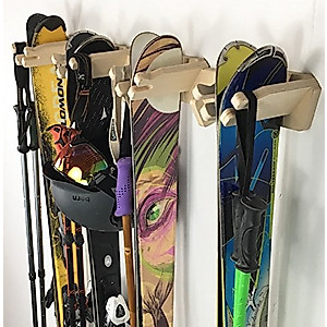 Pro Board Racks The Apres Vertical Ski Storage Rack (Holds 4 Sets of Skis)