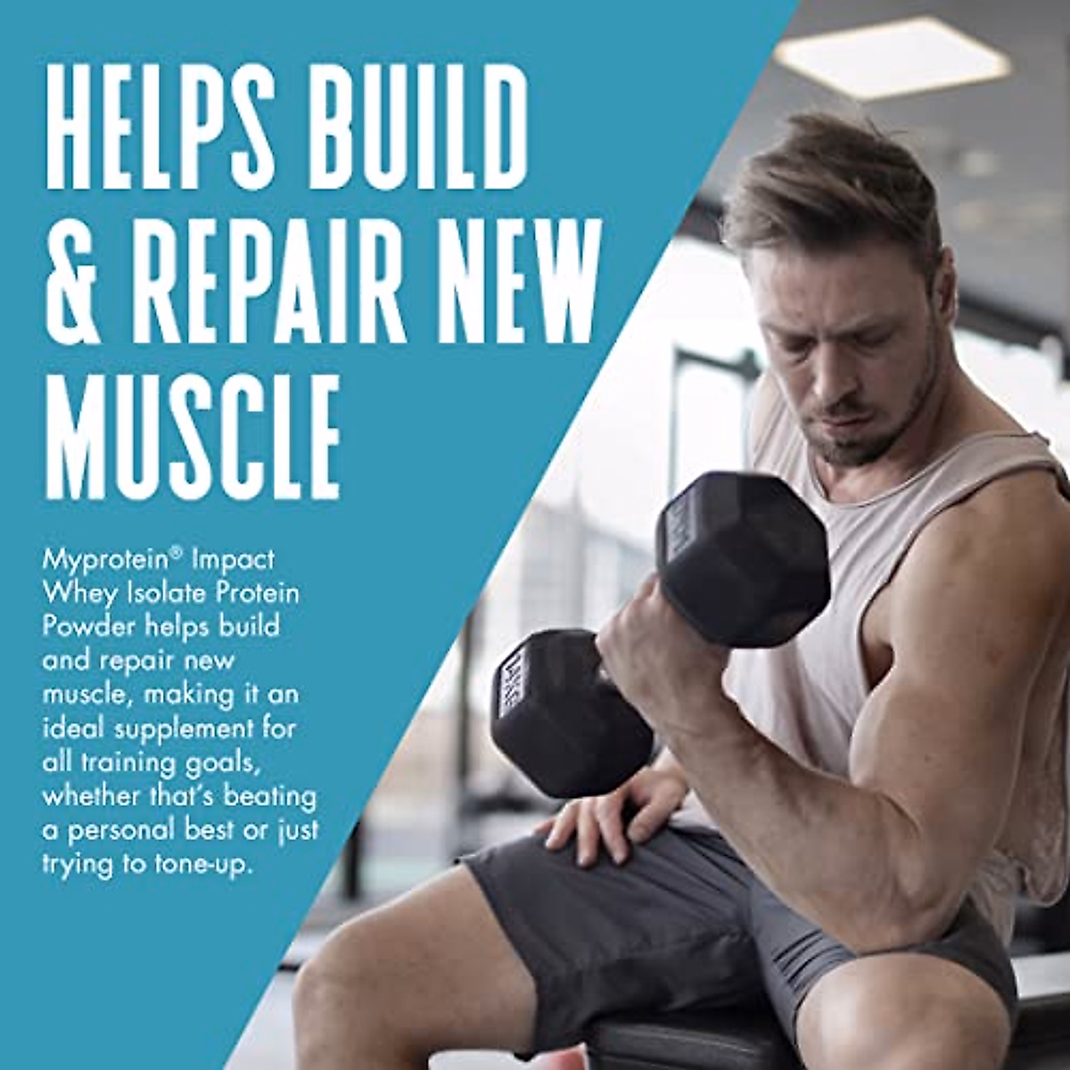 Myprotein Impact Whey Isolate Protein Powder (Cookies & Cream, 5.5 Pound)