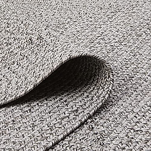 Amazon Basics Rectangular Outdoor Rug For Patio and Balcony, Grey, 13 ft L x 9 ft W