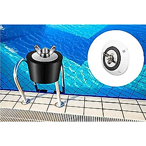 Pool chill Plug Rubber Stopper Plug 1.25 inch to 1.5 inch with Stainless Steel Screws, Stainless Steel Bolts, Heavy Duty Rubber