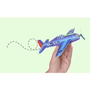 Big Mo's Toys 24 Pack 8 Inch Glider Planes - Birthday Party Favor Plane, Great Prize, Handout Glider, Flying Models, Two Dozen
