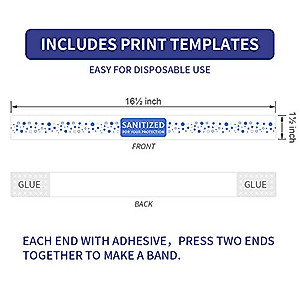 ESSENTIAL- Printed Toilet Seat Band 16-1/2" Wide X 1-1/2" Deepuse In Hotels And Motels (Case Of 1000）