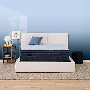 Serta Perfect Sleeper Enhanced 14.5" King Mattress - Plush Pillow Top, Cooling Gel Memory Foam, Pocket Innersprings for Motion Isolation, Edge Support, CertiPUR-US Certified - Nurture Night