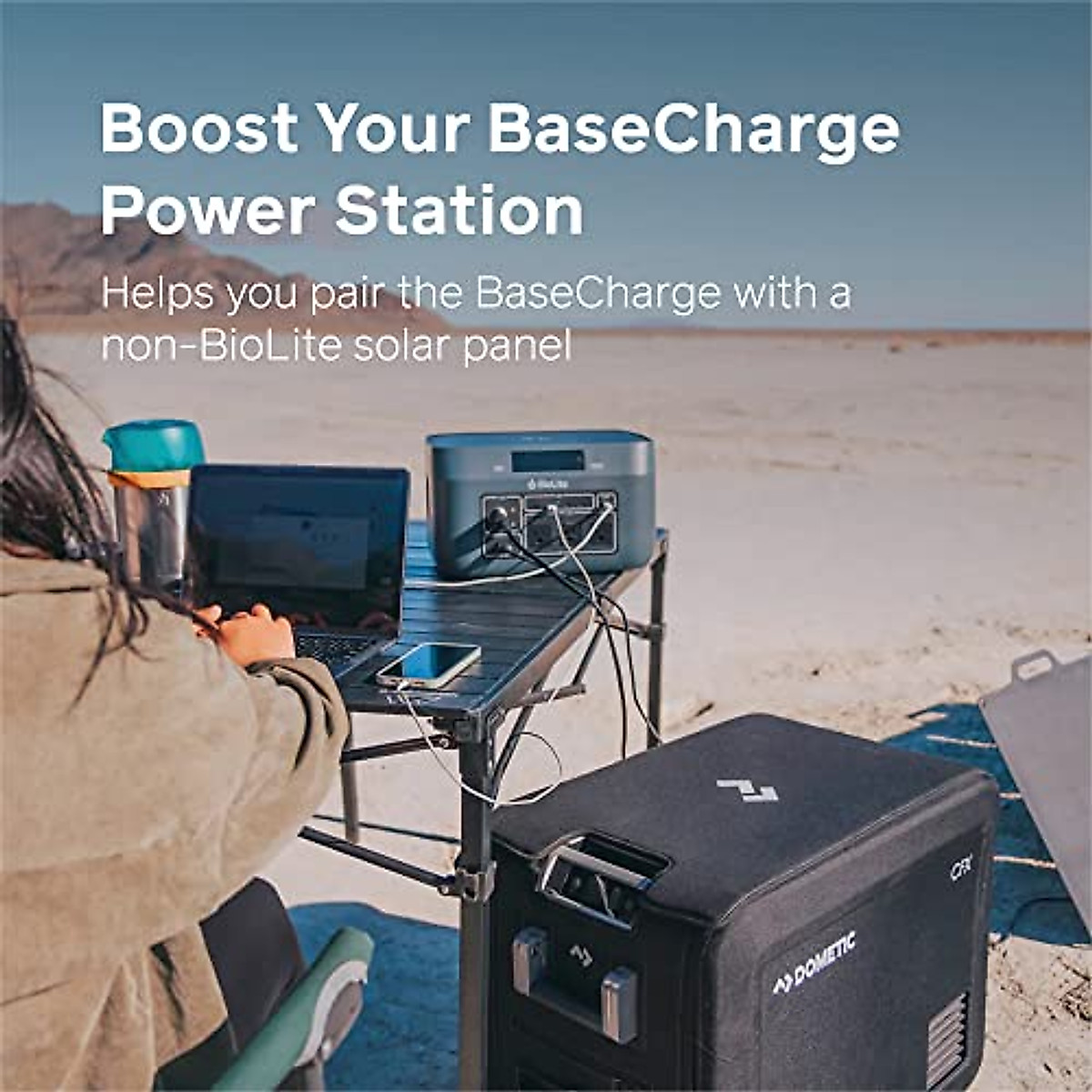 BioLite, Solar MC4 to HPP Adapter Cord, 15” for Solar Compatibility, Works with BaseCharge Power Stations