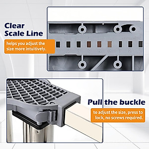 LUCKUP Washing Machine Stand Refrigerator Stand with 12 Heavy Duty Feet (Height: 9.4"-10.4") Washer Pedestal Adjustable Base for Washer and Dryer, Fridge, Max Load 660LB/300KG