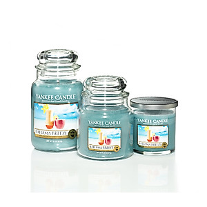 Yankee Candle Bahama Breeze Scented, Classic 22oz Large Jar Single Wick Candle, Over 110 Hours of Burn Time