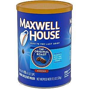 MAXWELL HOUSE Ground Coffee 11.5oz Bags Pack , Original Roast, 69 Ounce, (Pack of 6)