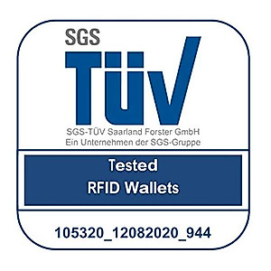 pularys Mini Wallet RAVEN - Multifunckion Credit Card Case - Italian Leather - RFID blocking - Size: 6.5 x 10 x 2.5 cm - Space for up to 7 Cards - Classic Design