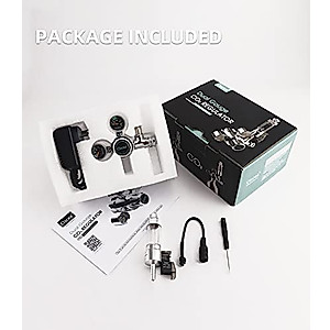 Clscea Aquarium CO2 Regulator Dual Gauge with Bubble Counter and Solenoid Valve, Single Stage