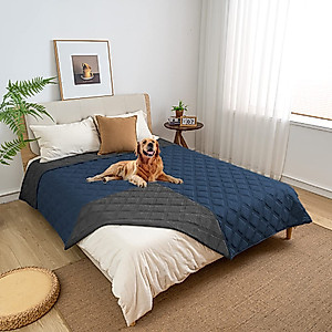 SUNNYTEX Waterproof & Reversible Dog Bed Cover Sofa, Couch Cover Furniture Protector for Pets(68 * 82")