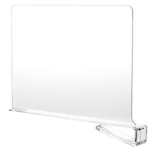 Juvale 6 Pack Clear Shelf Dividers for Closet Organization, Clothes Dividers for Shelves (8.25 x 11 in)