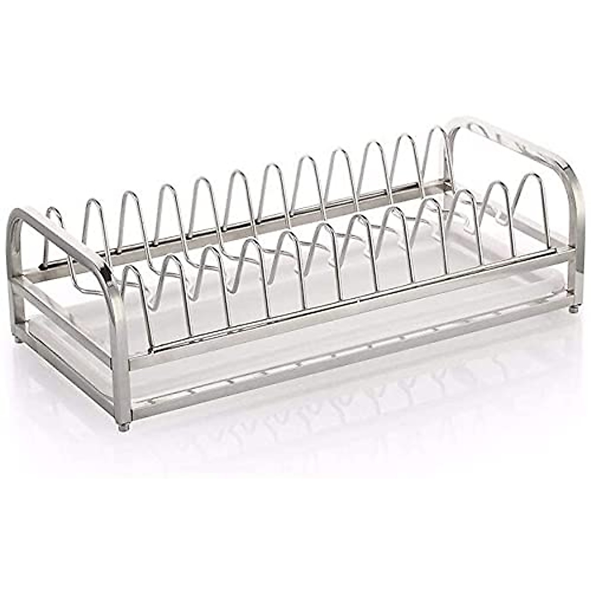 Plate Rack Draining Dish Rack Stainless Steel Single-layer Dish Rack Movable Kitchen Utensils Drain Dish Rack Drain Rack Dish Rack Pan Plate Holder