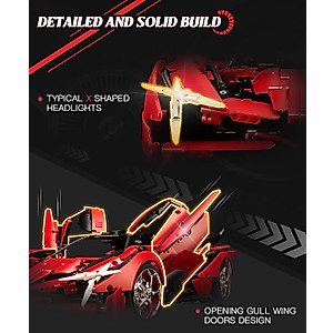 DOSCOR Apello EVO Sports Car Building Kit,1:8 Scale Technical Super Car Building Blocks Set for Adults,Men&Teens,Adult Collectible Model and Engineering Toy(3669+ Pcs)
