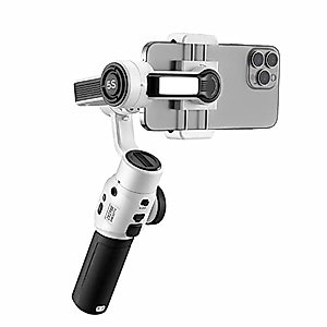Zhiyun Smooth 5S Combo white Gimbal Stabilizer for Smartphone for iPhone 14 13 12 11 SE XS XR X 8 Pro Max Plus Samsung Android YouTube Tiktok Vlogging, Zhiyun Smooth 5 Phone Gimbal upgraded version