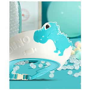 Baby Shower Cap for Washing Hair, Cartoon Dinosaur Kids Bath Hat Protect Baby’s Eye and Ear, Shampoo Visor Shield for Toddler Kids Child Infant, Blue