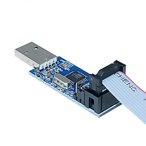 HiLetgo 51 AVR ATMEGA8 Programmer USBasp USB ISP 10 Pin USB Programmer 3.3V/5V with Cable