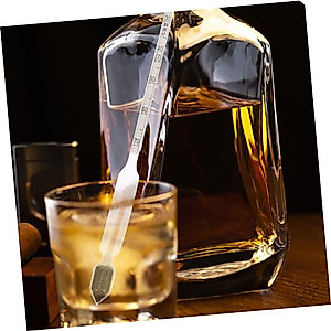 HOMOCONO 3pcs Sugar Meter Beer Hydrometer Maple Syrup Measurement Measure Gauges Wine Gauges Sugar Content Scale Measuring Sugar Scales Sweet Gauges Syrup Meter Iron Sand Transparent