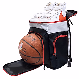 Youth Football Bag, Boys and Girls Football Backpacks Basketball Volleyball Football Bags,Separate Shoes Compartment High- All Sports Bag Gym