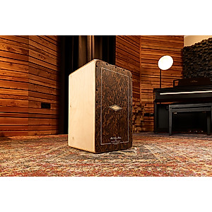 Meinl Artisan String Cajon with Canyon Burl Frontplate / Baltic Birch Body - MADE IN SPAIN - Seguiriya Line, 2-YEAR WARRANTY (AESELCB)