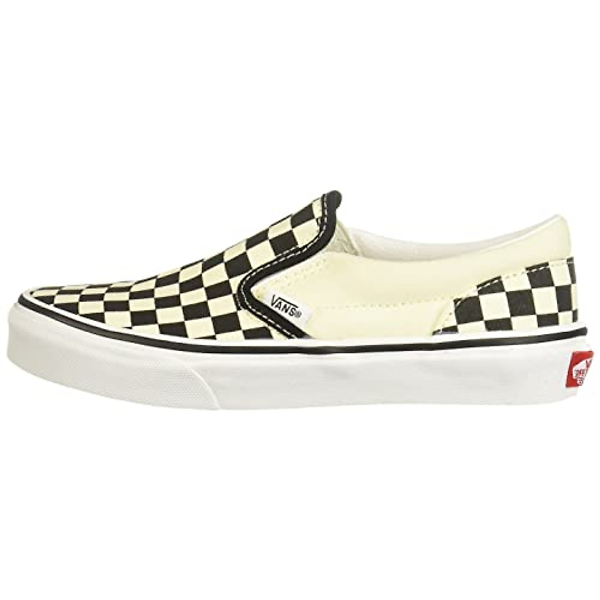 Vans Kids Classic Slip-On (Checkerboard) Black/True White VN000ZBU5GU Size 11.5
