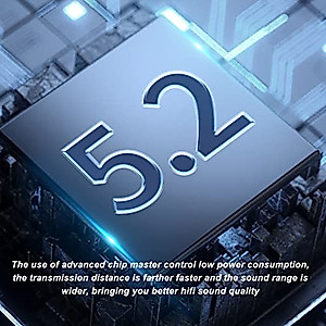 PUSOKEI Ear Hook Bluetooth Headset, Earpiece Bluetooth Wireless, 4 Hrs Playtime, Bluetooth Earpiece for Cell Phone with LED Digital Display, Ergonomic Earphones