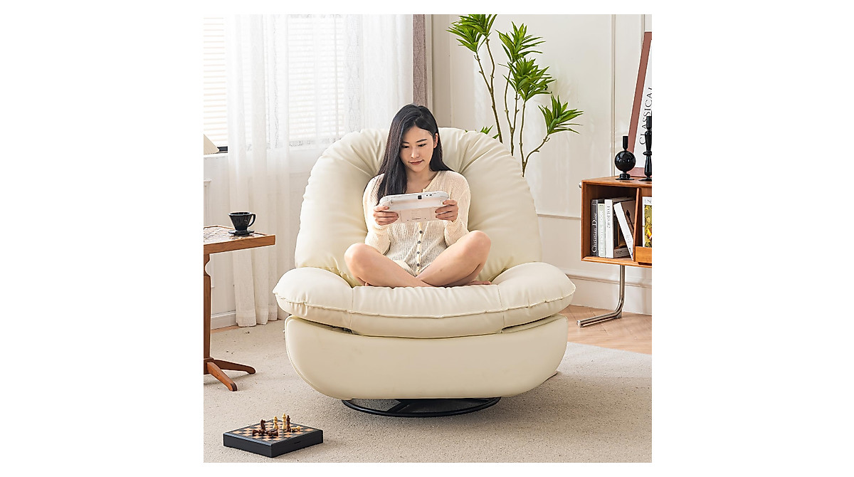 Oversized Electric Recliner Chair - Modern Lounge with Voice Control