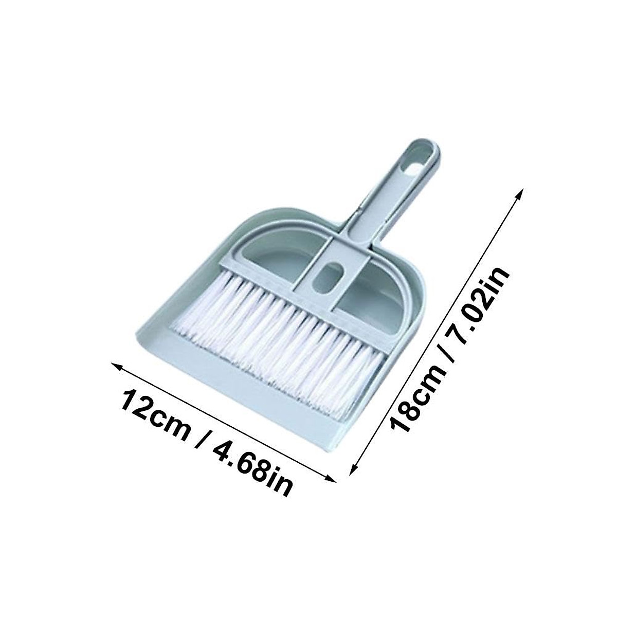 generic 3 Sets Small Dustpan and Brush Set, Mini Dust Pans with Brush Cleaning Brush, Hand Broom and Dust Pan Combo Set, Desktop Sweep Broom for Computer Keyboard Desktop Car Table