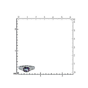 Silvershake 2.12ct. Mystic and White Topaz Gold Plated 925 Sterling Silver Ring Size 9