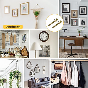 Picture Hangers, 4-in-1 Double Headed Picture Hooks, Picture Hanging Nails for D-Rings, Sawtooth, Wire and Keyholes - Mounts in Drywall and Wood Studs.(30lbs-30 Pack)