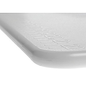 San Jamar CB182412WH Cut-N-Carry Cutting Board, 18" x 24", Co-Polymer, White, NSF