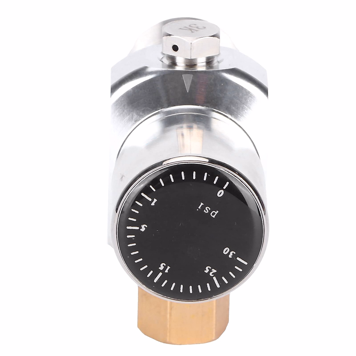 Coffee Nitrogen Charger Beer N2 Gas Regulator Mini with Gas Ball Lock Aluminum Alloy N2 Regulator 0‑30PSI PSI Tanks Pressure For Coffee Cocktail Refill