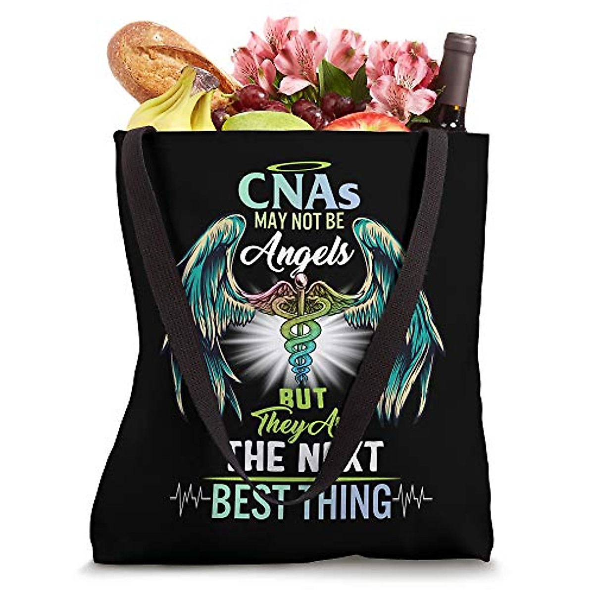 CNA Nurse For Women Angels Nursing School Nurses Week Mother Tote Bag