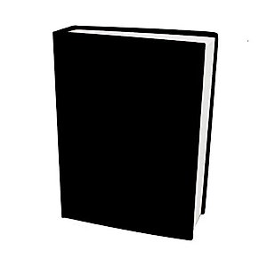 Black Stretchable Jumbo Book Sleeve Covers, Washable Durable Reusable Book Protector fits Hardcover Textbooks up to 9" X 12" Office Supply with Free Sticker Labels (1 Pack, Black)