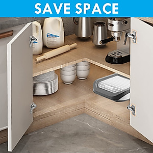 Micnaron Dog Food Storage Container, 13 LB Collapsible Pet Food Container Airtight Food Storage Bin with Lids Locking Bowl Kitchen Cereal Rice Dry Holder with Bowl & Shovel & Measuring Cup