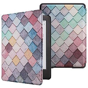 WALNEW Cover Case Only for Kindle (Model No. J9G29R) 10th Gen 2019 Released - Slim Auto Wake/Sleep Protective PU Leather Case for Kindle 2019