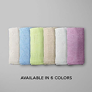 Swaddle Blanket - Baby Essentials | Baptism Christening Dedication Receiving Blankets Baby Wrap for Infant Newborns - Newborn Essentials Must Haves - 100% Viscose Shawls, 80 x 110 cm - White