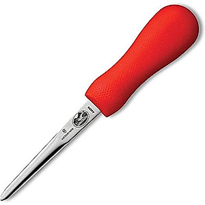 Victorinox - 44696 Victorinox 7.6399.6-X1 Oyster Knife 4-Inch Boston Style Blade, Red SuperGrip Handle