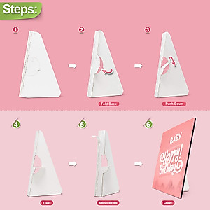 Lineco, Self Stick Easel Back, Archival Acid-Free, Display Signs Pictures Brochures Posters Frames Artwork Crafts (15", 25 Pack, White)