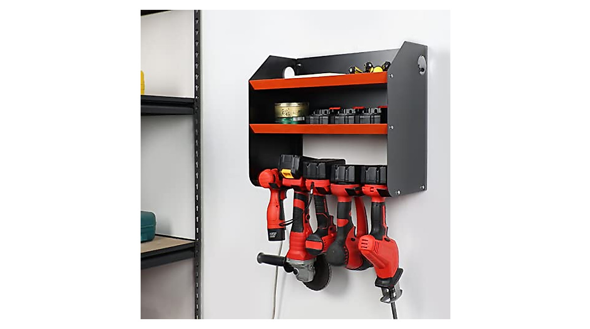 Wallmaster Power Tool Organizer - Heavy Duty Drill Holder