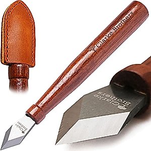 Clarke Brothers Marking Knife – Wood Marking Gauge – Premium Woodworking Tool with Double High Carbon Steel Blade – Quality Design with Ultra-Sharp Blade – Beautiful Wooden Handle