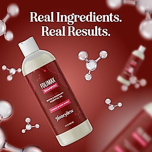 Folimax Biotin Shampoo for Thinning Hair - Thickening Shampoo with Biotin Zinc and Rosemary Oil for Hair Growth - Vegan Sulfate and Paraben Free Volumizing Shampoo for Fine Hair (Sandalwood Scent)