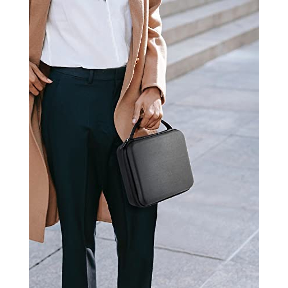 4in1 Carry Case for Insta360 One X2, Includes Lens Cap, Three Lens Guards and Black Rubber Sleeve Case and Lanyard, Compatible for Insta360 Bullet Time Handle