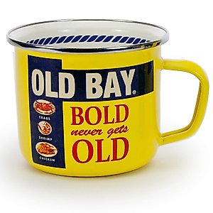 Enamelware - Old Bay Pattern - 24 Ounce Soup Mug