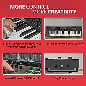 Nektar Impact LX 61+ 61-Key USB MIDI Keyboard Controller
