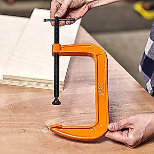 Pony Jorgensen 2680 8-Inch C-Clamp, Orange