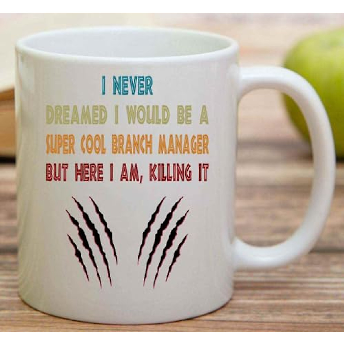 Killing It Lifestyle Gift for Branch Managers, Unisex Sweat for Grey Multicolor - Quote on 11 Oz White Ceramic Coffee Mug