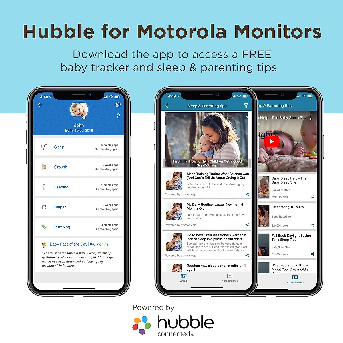 Motorola Comfort 50-2 Video Baby Monitor 5" LCD Color Display and 2 Cameras with Digital Zoom, Two-Way Audio, Infrared Night Vision and 5 Soothing Lullabies