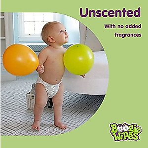 Hand, Face and Nose Wet Wipes for Kids and Baby, Boogie Wipes Single Packs, Unscented, Wipes Away Dirt and Germs, Natural Saline Tissue with Aloe, Chamomile and Vitamin E, 1 Count, Pack of 30