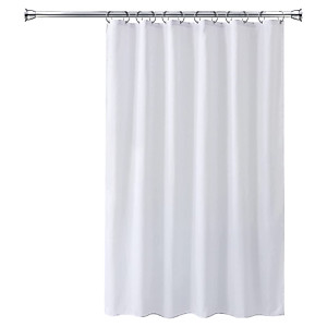 Splash Home Eire Shower Curtain Rod, 42 to 72 Inches Steel Adjustable Tension Curtain Rod - Non-Slip, No Drilling Shower Rods for Bathroom, Chrome