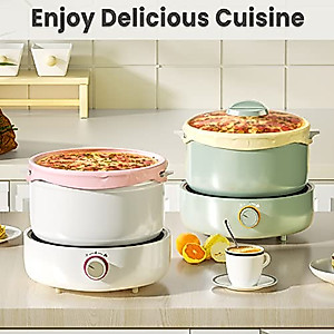 Silicone Slow Cooker Liners Fits for 6-8 Quarts Crockpot,Reusable Silicone Cooking Bags Liners,Dishwasher Safe/Easy Clean/Leakproof/Slow Cooker Accessories for Oval Or Round Cooker (pink+yellow,6-7QT)